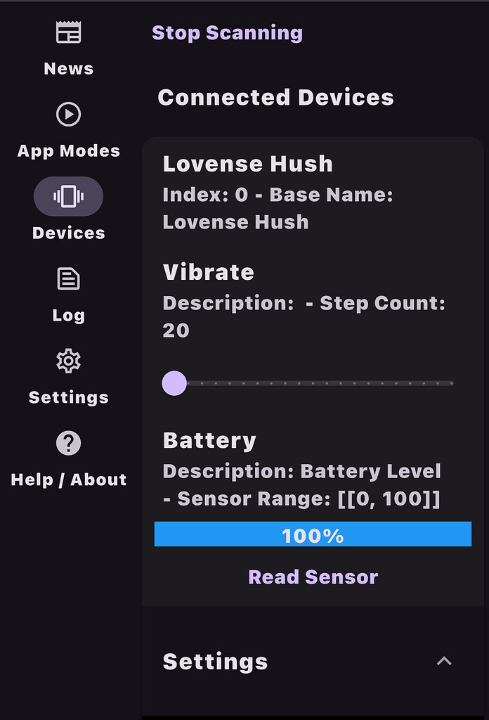 My hush 2 won’t connect with Shibbydex - General - Buttplug.io and ...