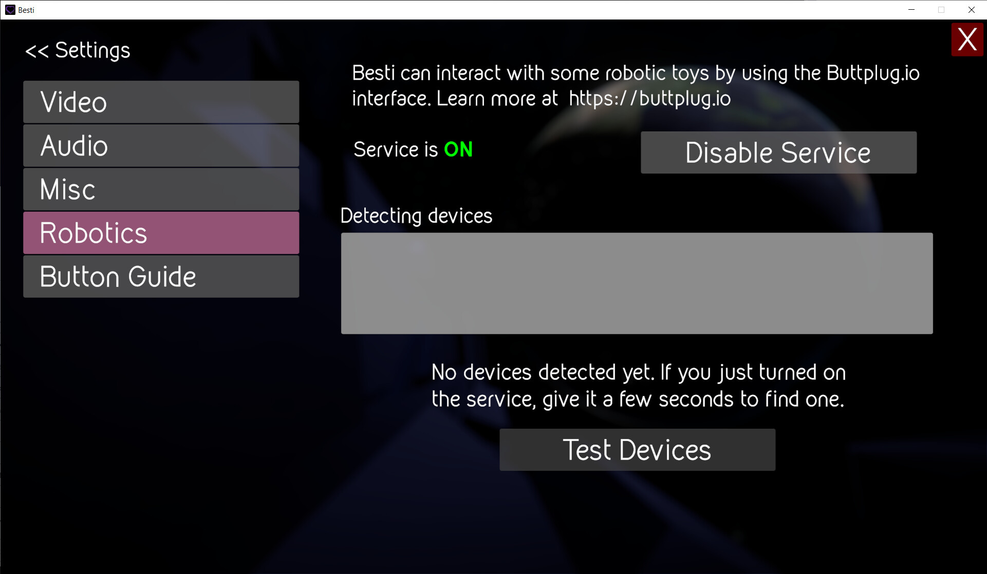 Besti X not detecting device(s) - General - Buttplug.io and Intiface® Support